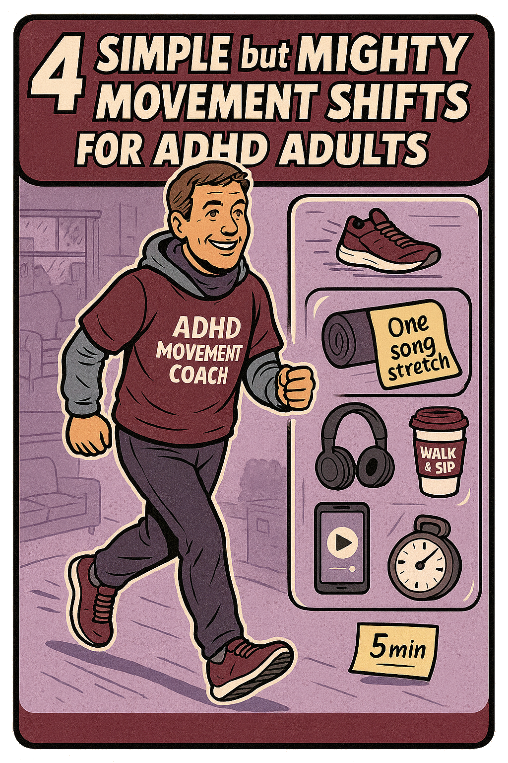 4 Simple but Mighty Movement Shifts for ADHD Adults